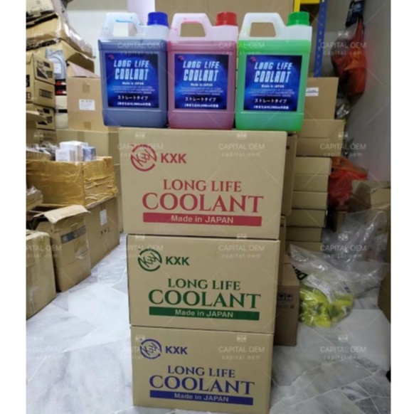TCL / KXK Long Life Coolant 2Liters ( Made in Japan ) Red / Blue ...