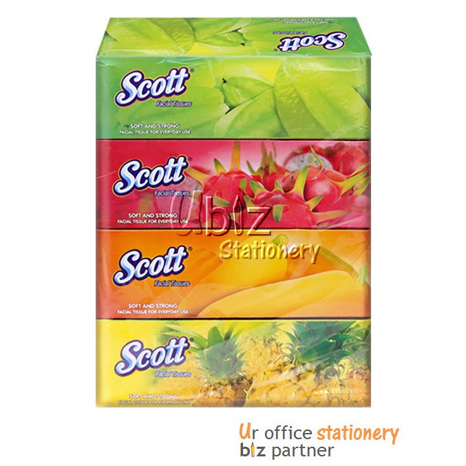 Scott Facial Tissue 4 bxs x 90sheets | Shopee Malaysia