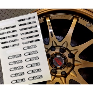 RIM STICKER RAYS VOLK RACING CE28 1SET(4PCS)/Ce28 Thailand Auto Option ...