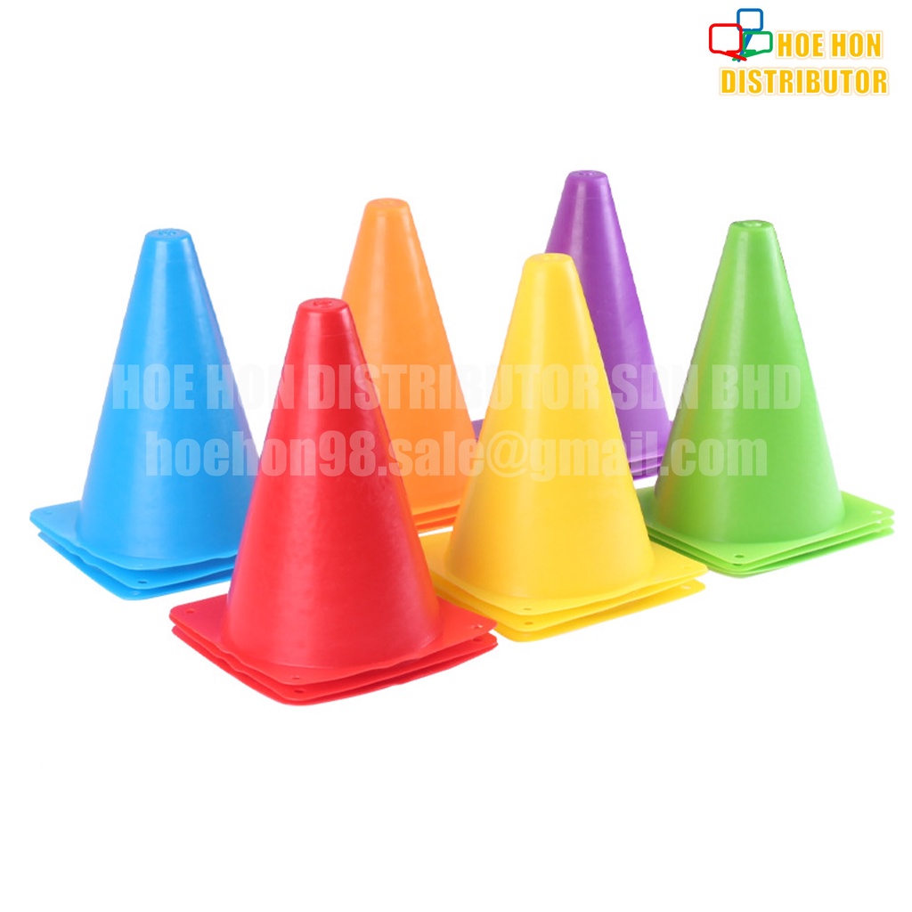 18cm 7 Inch Sport Cone Football Soccer Futsal Takraw Training Obstacle ...