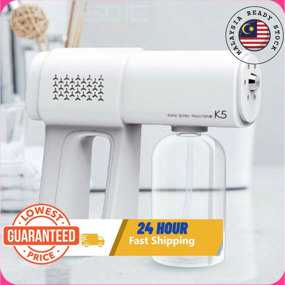 (Ready Stock) K5 Wireless Nano Atomizer spray Disinfection spray Gun Sanitizer Nano Spray Gun ...