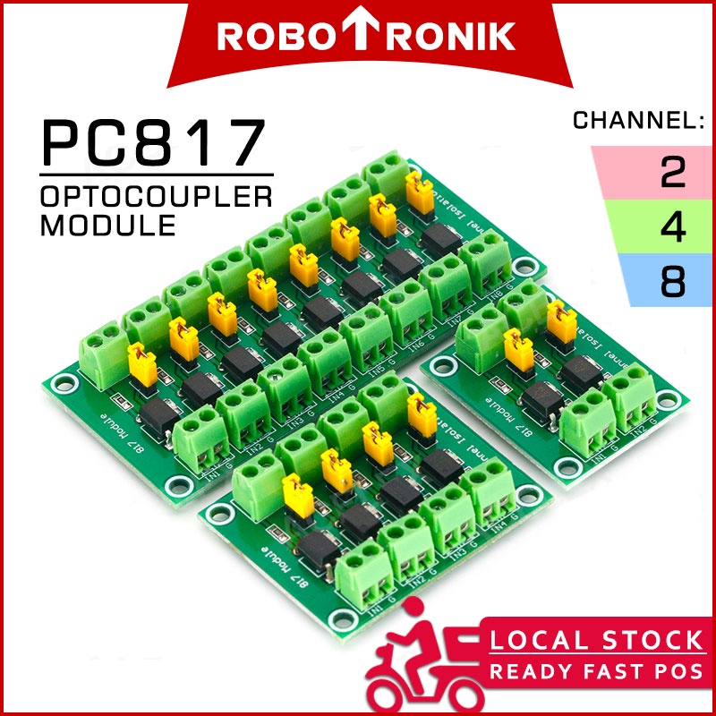 817 Optocoupler Isolation Board 2 4 8 Channel (Two Four Eight Way ...