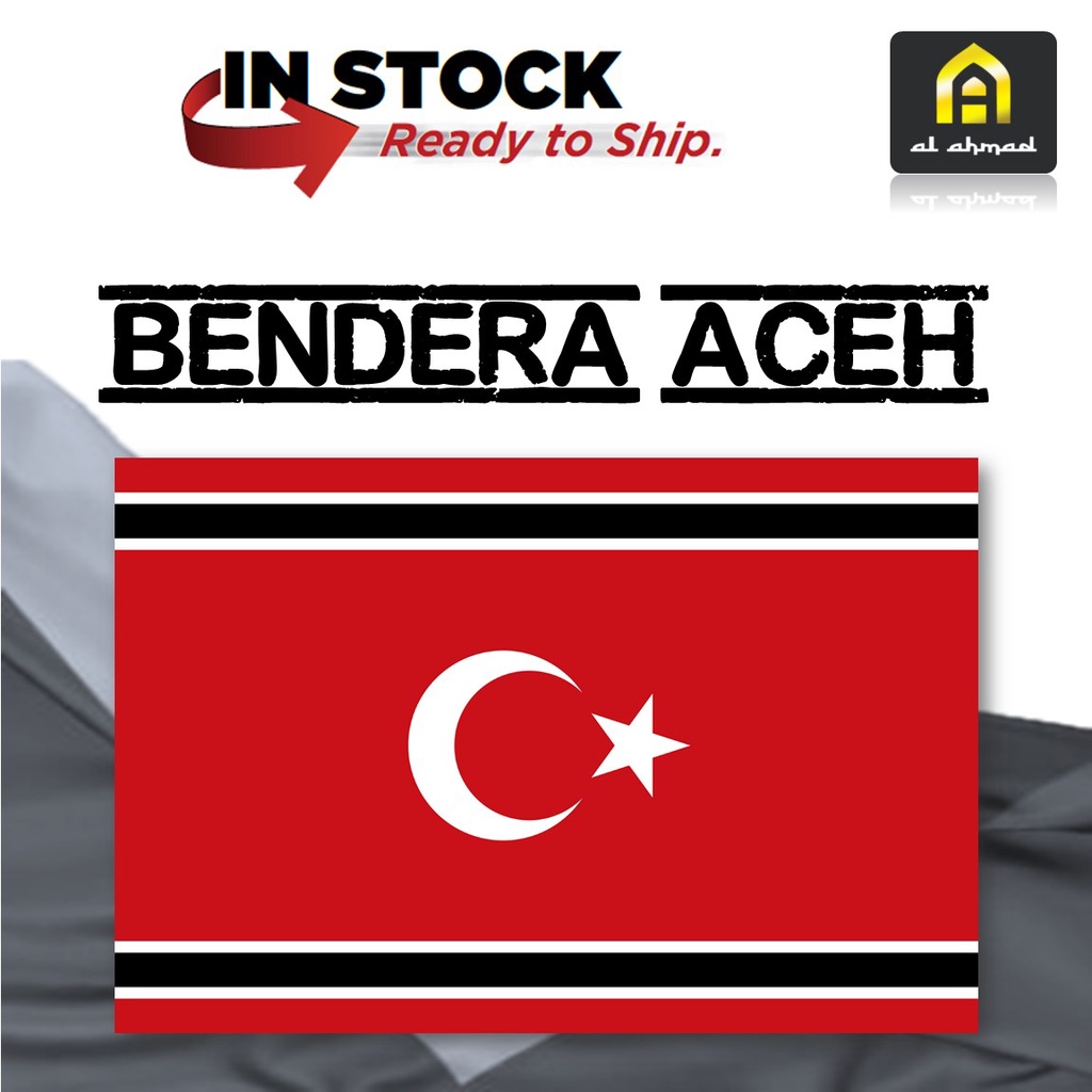 [Ready Stock ] BENDERA ACEH STANDARD SAIZ | Shopee Malaysia