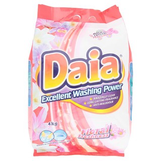 Daia Powder Detergent Floral Freshness Excellent Washing Power 4kg ...