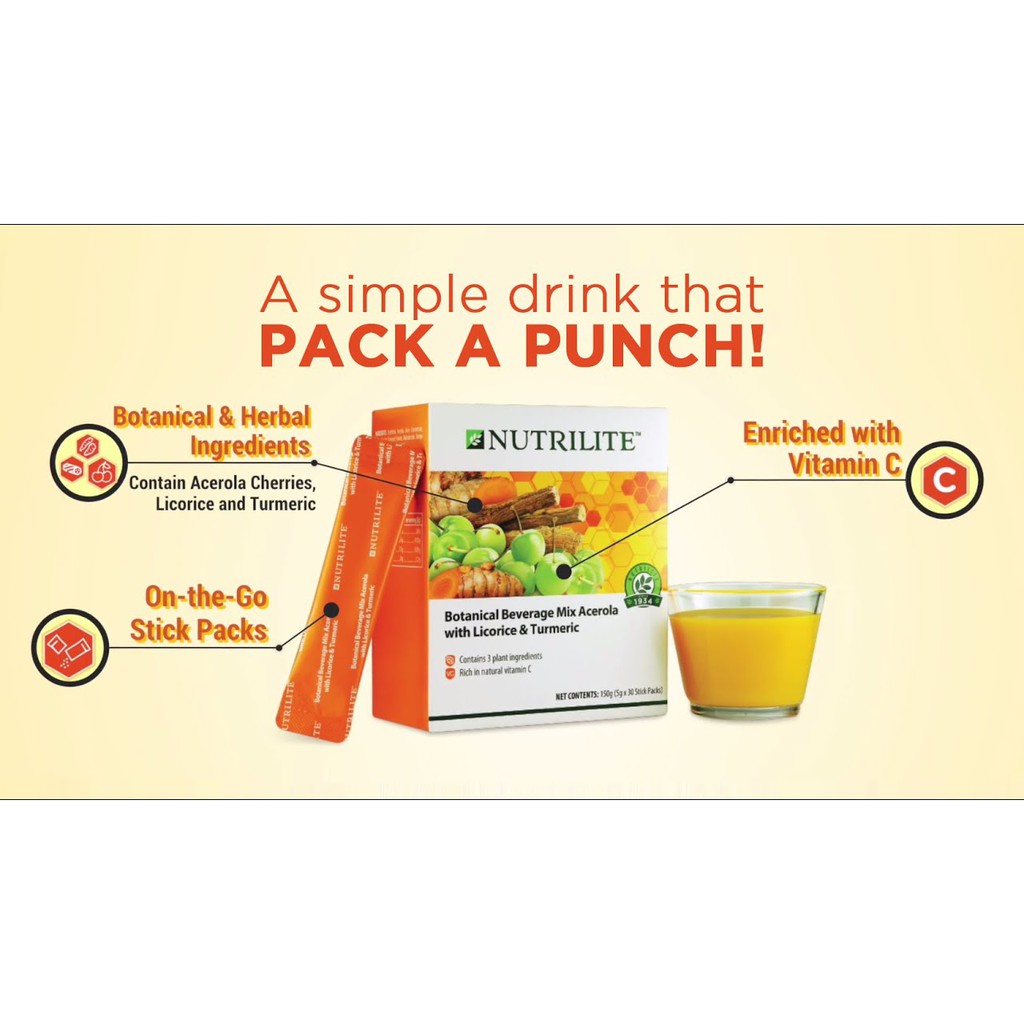 Trial Pack (Re-Packed) Botanical Beverage Mix Acerola Cherry With ...