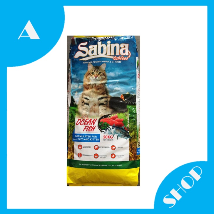 Sabina Cat food Ocean Fish 20kg | Shopee Malaysia