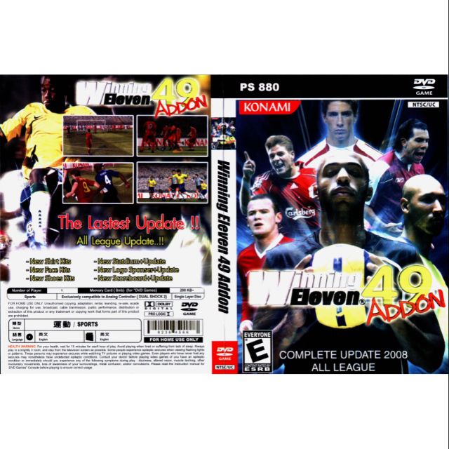 PS2 Games Winning Eleven 49 Addon | Shopee Malaysia