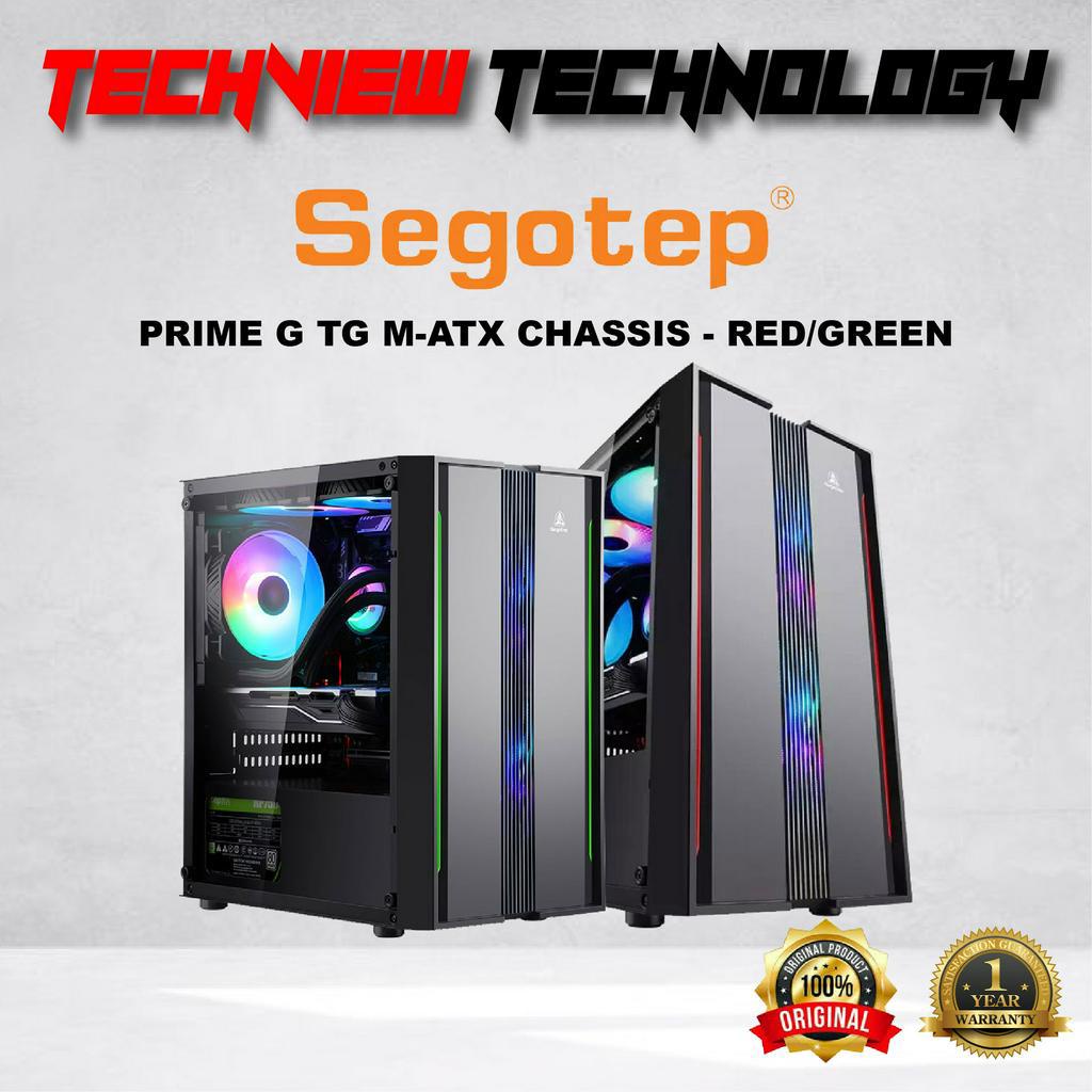 SEGOTEP PRIME G TG M-ATX CHASSIS - RED/GREEN | Shopee Malaysia