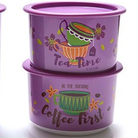 Tupperware tea time canister 575ml (2pcs) | Shopee Malaysia
