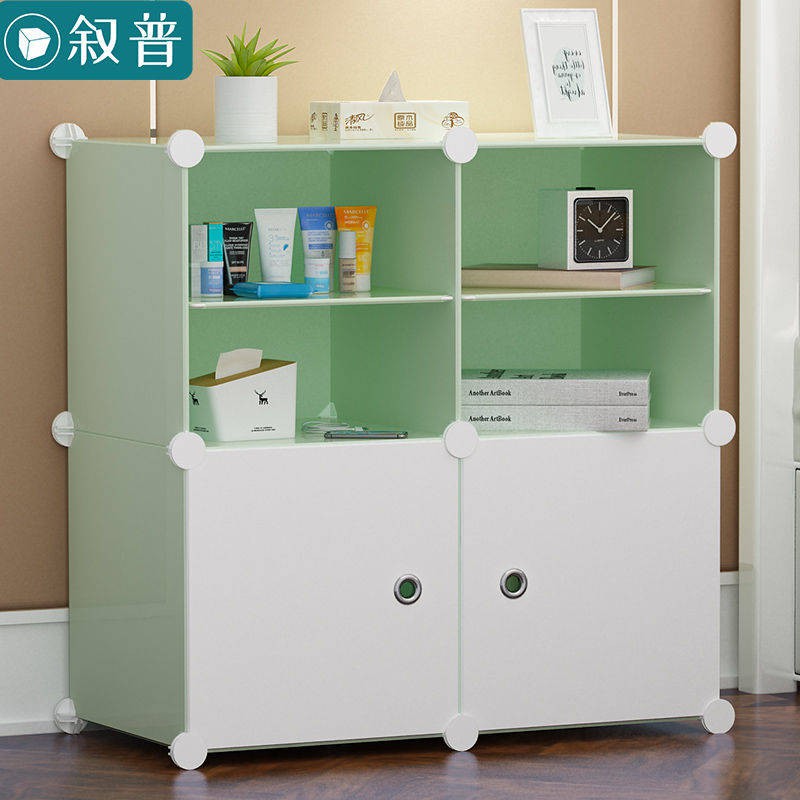 Rak baju Asrama Single Plastik Budget Kecil Penyimpanan Kabinet Mudah ...