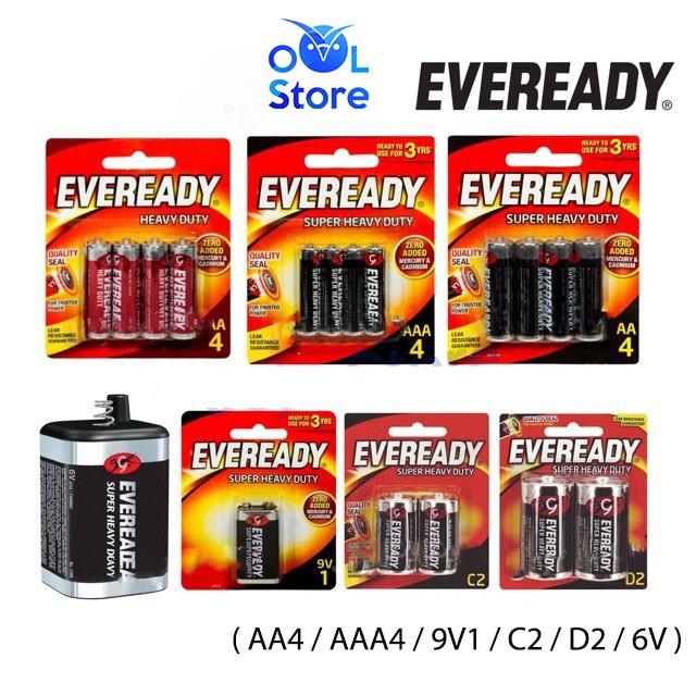 Eveready black cat Super Heavy Duty Battery Gold Black ( AA4 / AAA4 ...