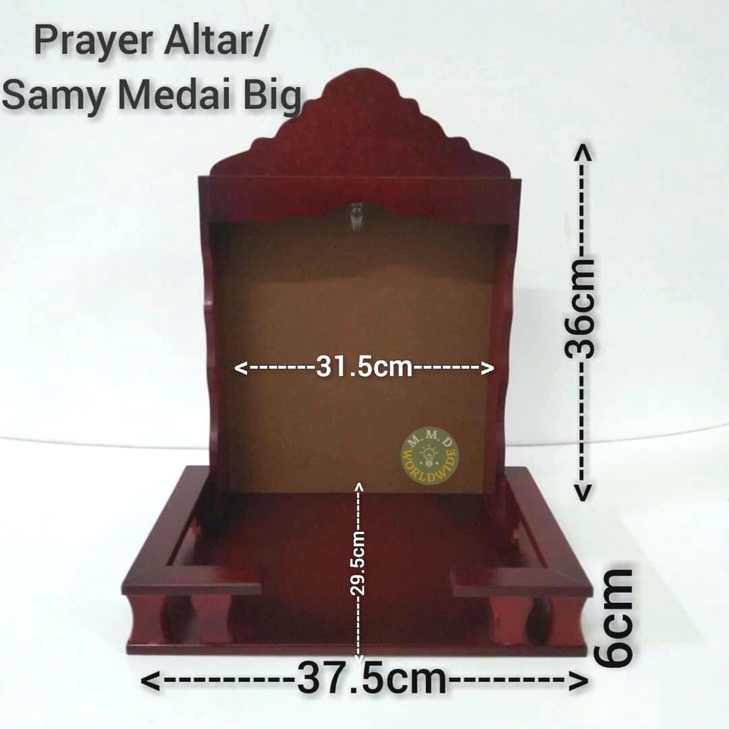 PRAYER ALTAR/SAMY MEDAI / Mandir - Big (Brown Background Design 2 ...