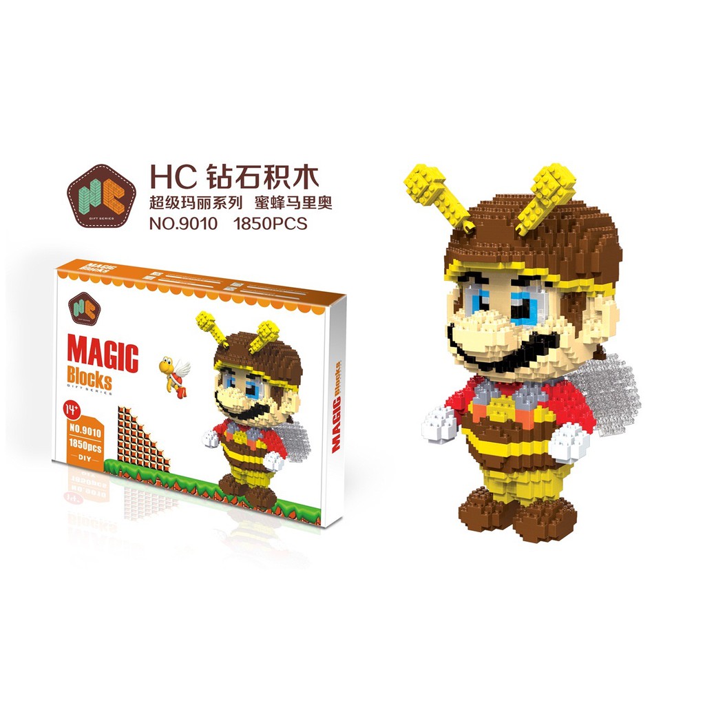 HC Magic Bee Mario Bee Costume Mini Blocks Nano Blocks Lego | Shopee ...