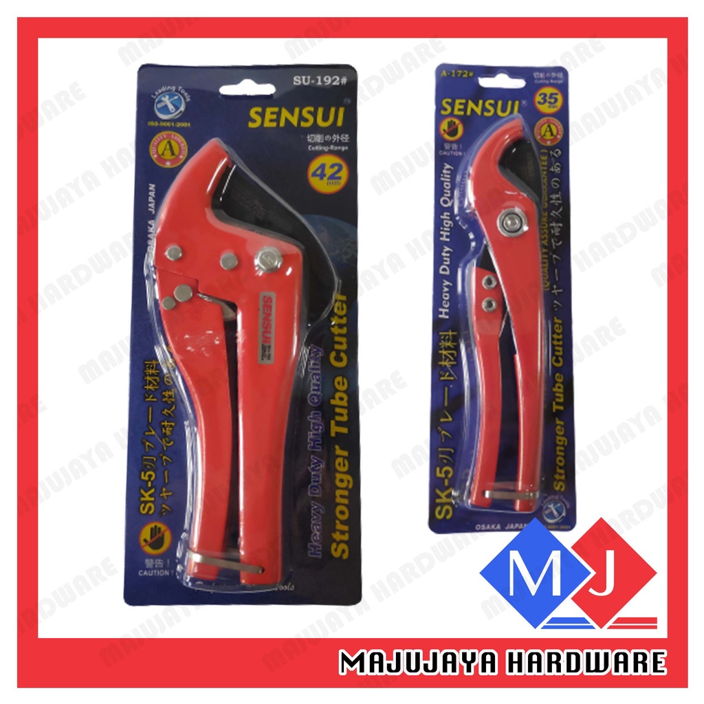 SENSUI PE PVC PPR Pipe Water Tube Ratchet Plumbing Tool Tubing Hose Cutter Cut Tube Cutter 35mm ...