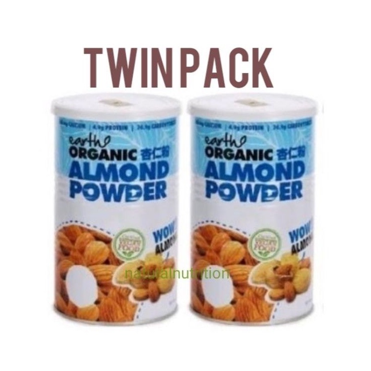 EARTH ORGANIC ALMOND POWDER 500G X 2 (TWIN PACK) EXP JAN 2024 | Shopee ...