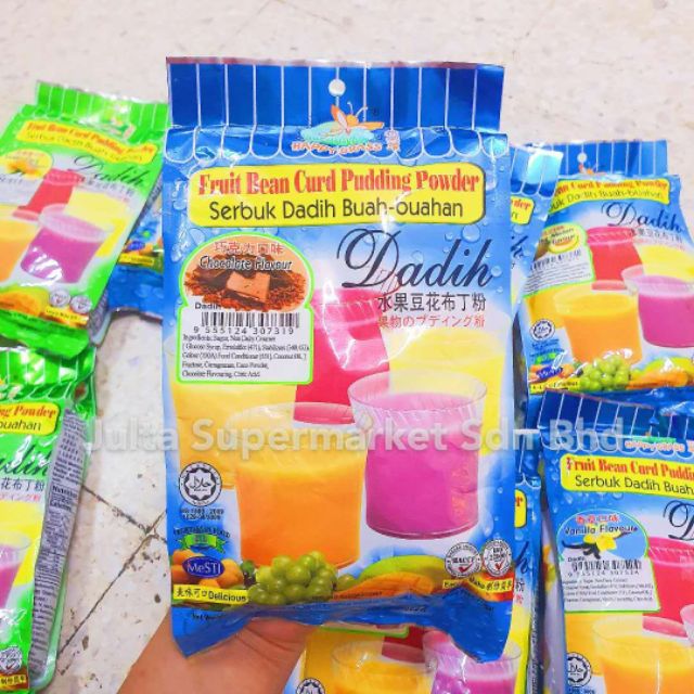 HAPPY GRASS SERBUK DADIH BUAH-BUAHAN 360GM Pudding powder + 2Gm Fruit ...