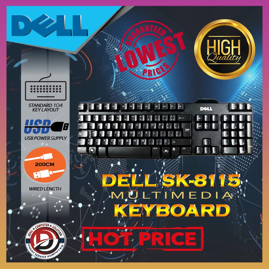 (Used) Dell SK-8115 USB wired Keyboard - Black | Shopee Malaysia