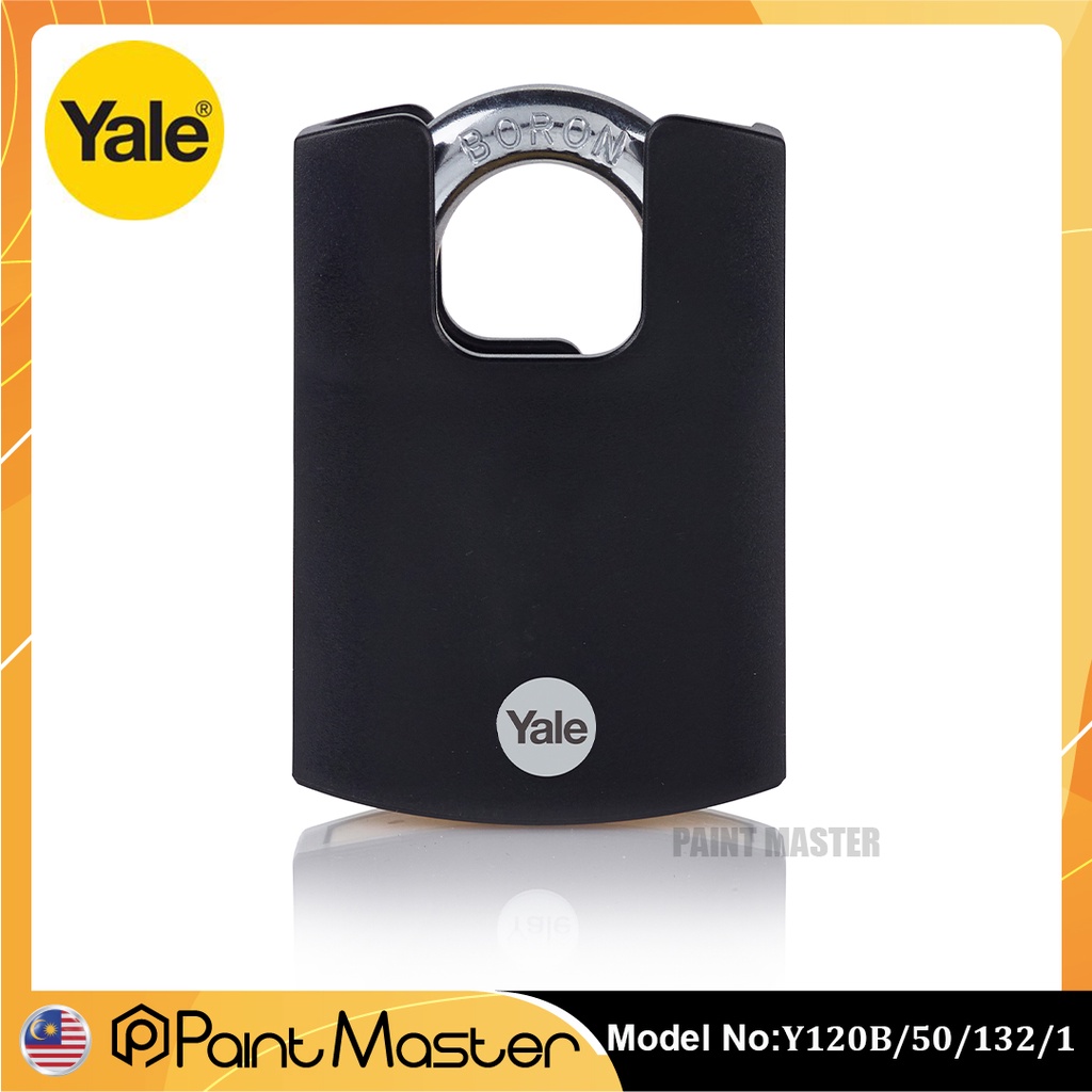 YALE Y121/50/132/1 CLASSIC SERIES BRASS SHROUDED PADLOCK 50MM YALE ...
