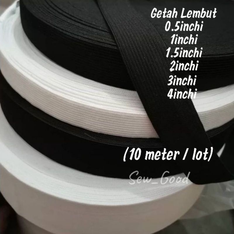 10meter Soft Elastic Getah Sukan Getah Lembut Getah Seluar Budak ...
