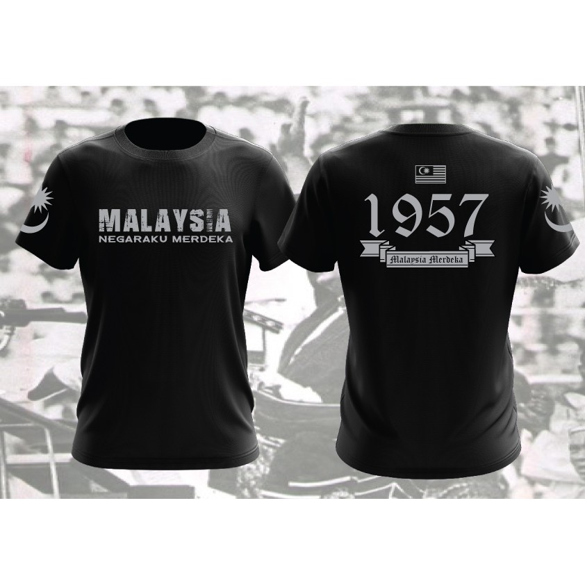 Baju Merdeka Malaysia T-Shirt - Microfiber Jersey | Shopee Malaysia