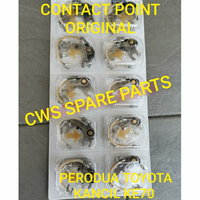 ORIGINAL PERODUA TOYOTA KANCIL KE70 CONTACT POINT 19145-87203-000 ...