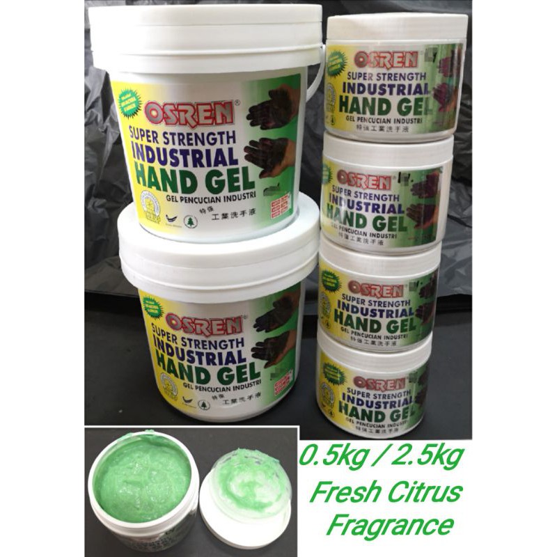 OSREN Super Strength Industrial Hand Gel 0.5kg / 2.5kg ( Fresh Citrus ...