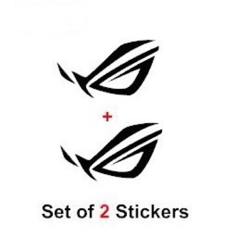 ROG LOGO 2X SMALL decal Stickers Vinyls Pc gaming | Shopee Malaysia