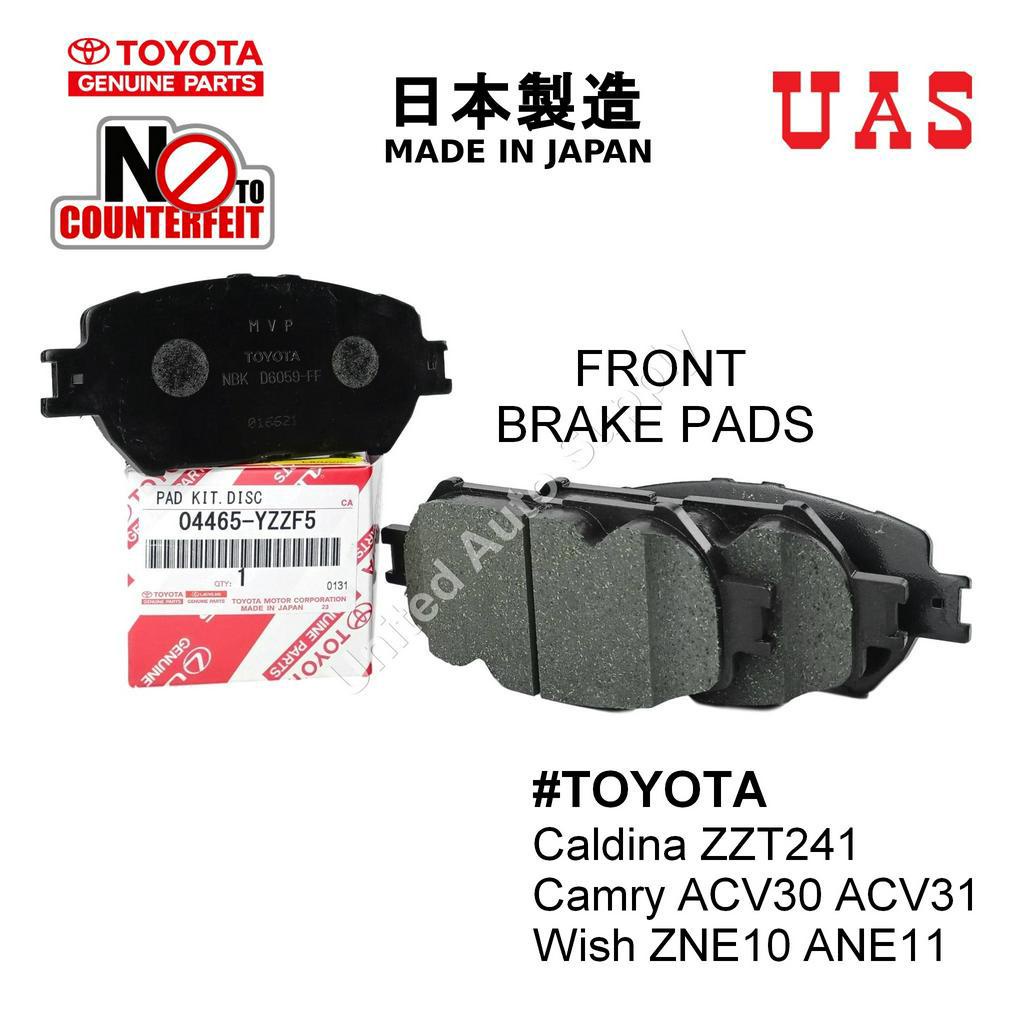 TOYOTA Brake Pad Front 04465-YZZF5 For TOYOTA Caldina Camry Wish (04465 ...