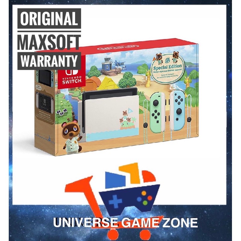 [MMSOFT] Nintendo Switch V2 Enhanced : Animal Crossing Edition | Shopee ...