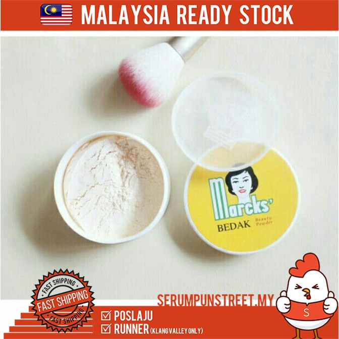 READY STOCK Bedak Marcks (Creme, Natural Beige & White) | Shopee Malaysia