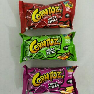 12g x 12pcs Mini Corntoz Snack[Chilli Cheez / Smoky BBQz / Hot & Spicy ...