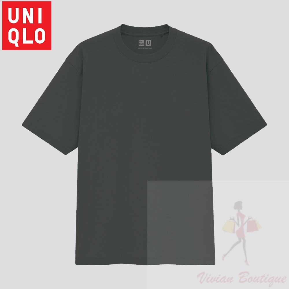 Uniqlo 100% Cotton T-Shirt / Men's/ Women's/Couples/Dry Crew Neck T-Shirt/ Plain T-Shirt/ Short ...