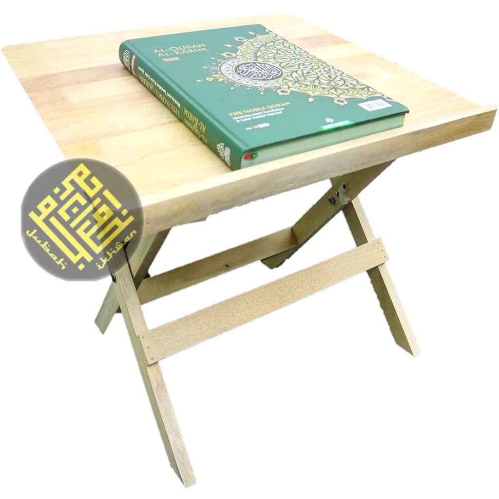Rehal Meja Kayu Lipat Saiz Besar Boleh lipat Jumbo Rehal Mengaji Quran ...