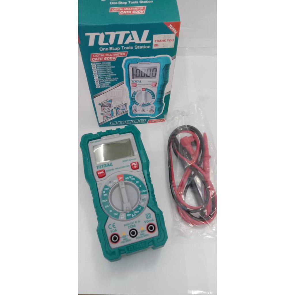 TOTAL DIGITAL MULTIMETER CATII 600V TMT46001 | Shopee Malaysia
