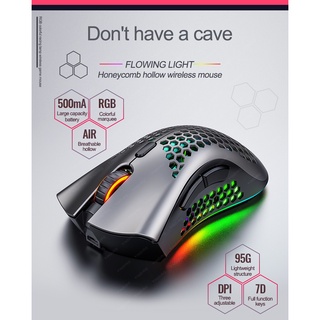 K-SNAKE BM600 A3 Hollow-out Honeycomb 1600DPI Wireless 2.4Ghz Gaming ...