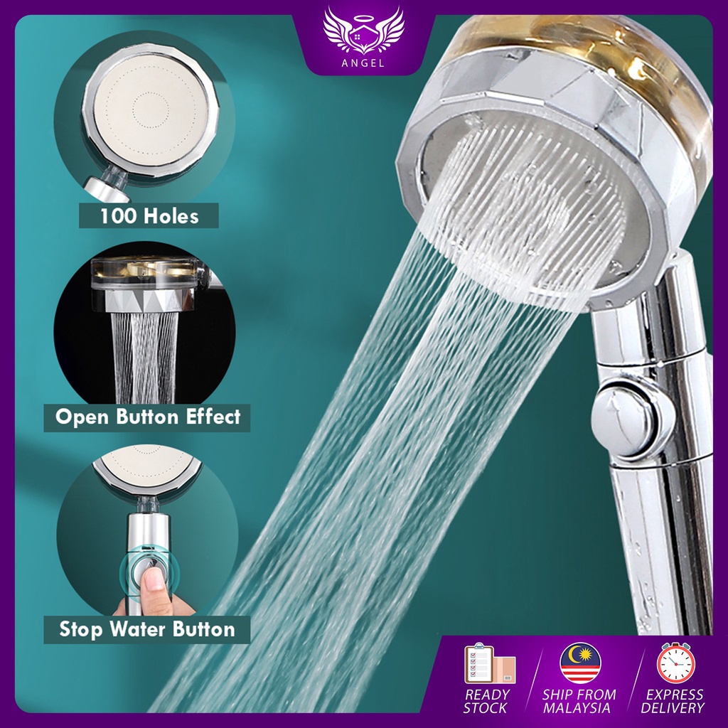 Angel 2022 High Pressure Shower Head Water Saving Flow 360 Degrees