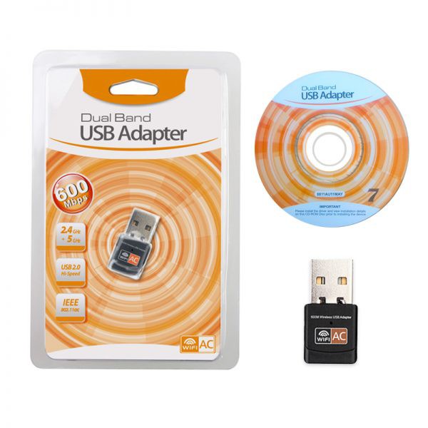 USB Wifi Adapter 600Mbps 2.4GHz - 5GHz | Shopee Malaysia