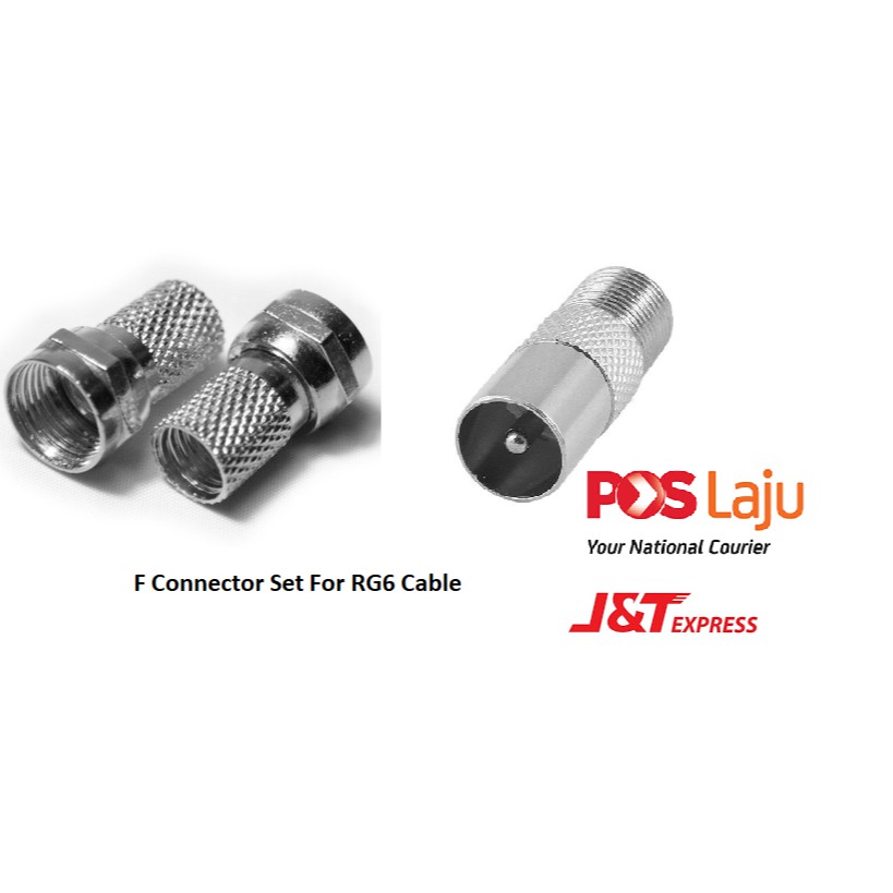 RF Connector Set For RG6 Cable. | Shopee Malaysia