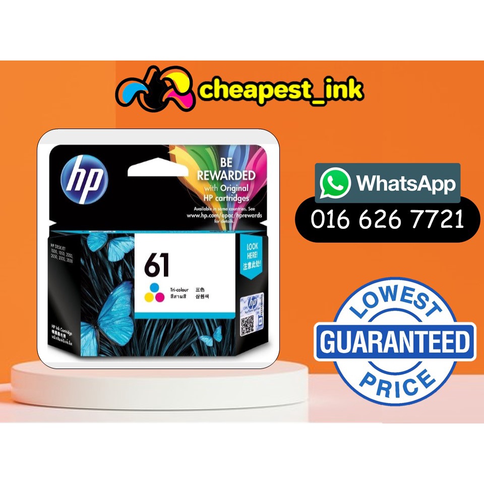 HP-61/HP-61XL WITH/WITHOUT BOX ORIGINAL | Shopee Malaysia