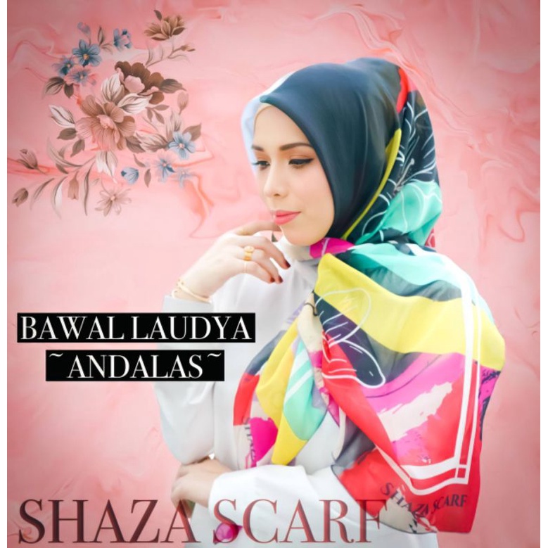 BAWAL PRINTED BY SHAZA SCARF ( VIERA COTTON) | Shopee Malaysia