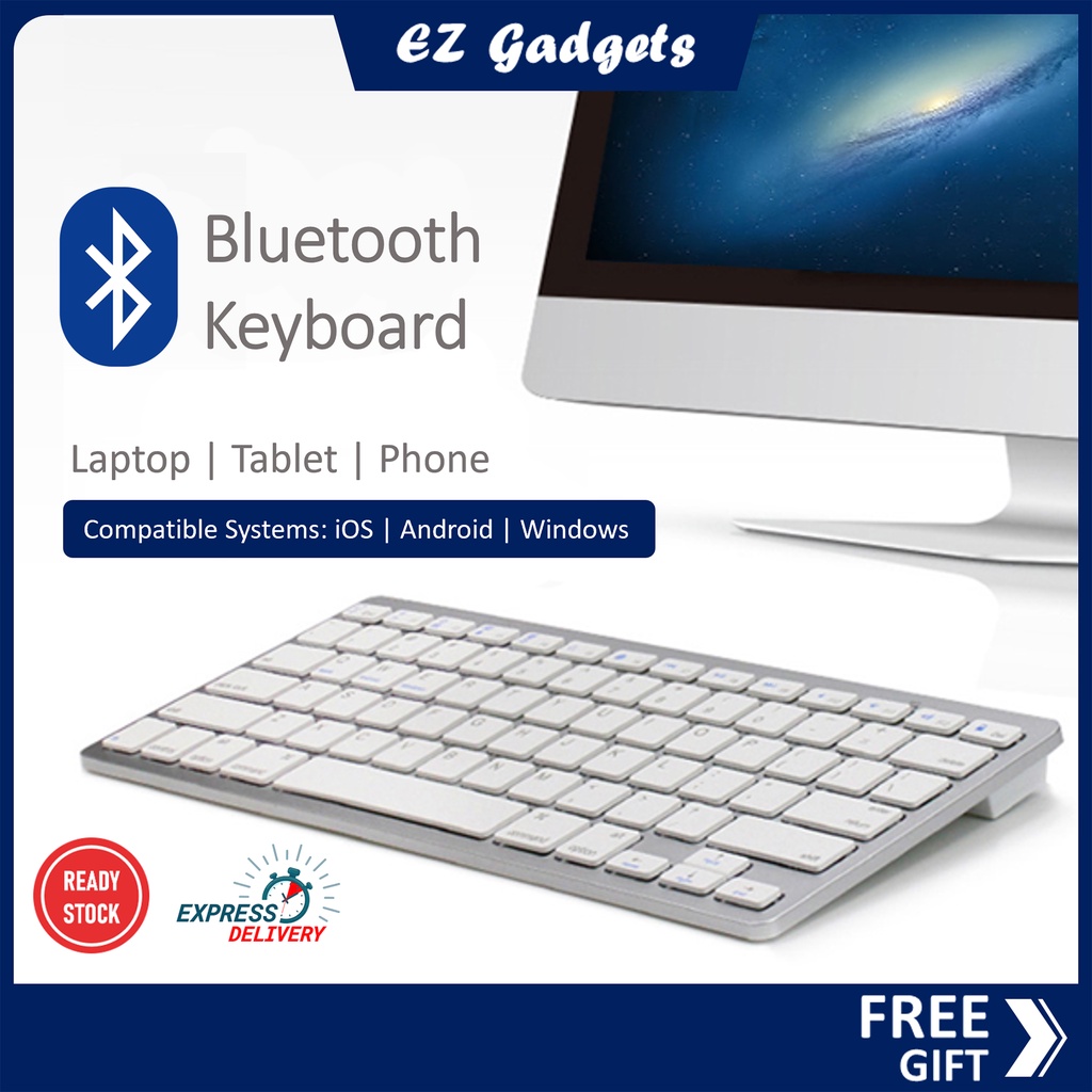 [Warranty] Bluetooth Keyboard Lightweight Portable for Laptop Tablet ...