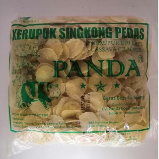 PANDA CASSAVA CRACKERS/ KERUPUK SINGKONG PEDAS/ KERUPUK UBI KAYU 500G ...