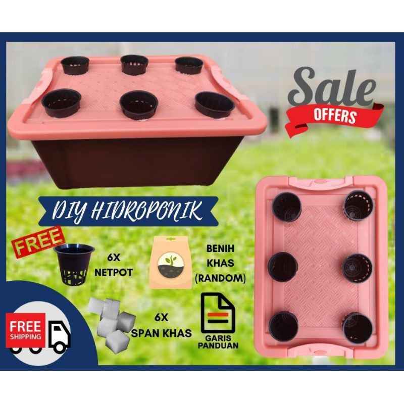 SET HIDROPONIK (6 LUBANG) | Shopee Malaysia