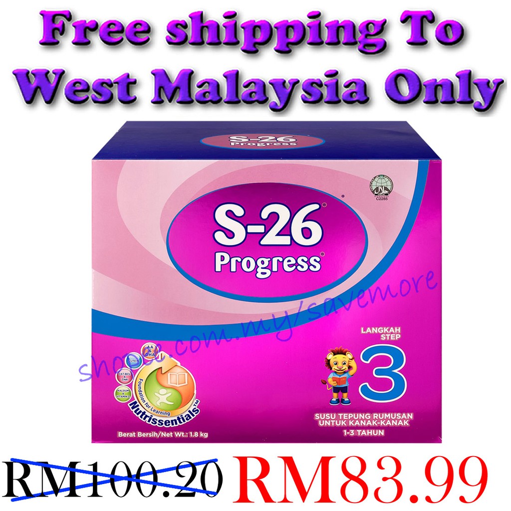 Wyeth S26 Progress step 3 (1.8kg)New Packing | Shopee Malaysia