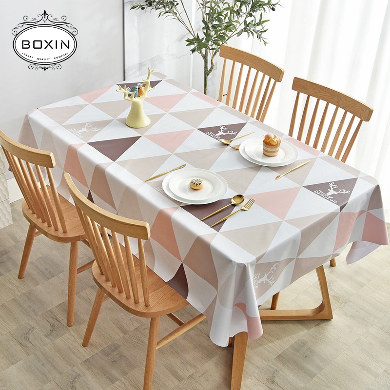 New Type Alas Meja Table Cloth PVC Water Proof Lapik Meja Plastic Table ...