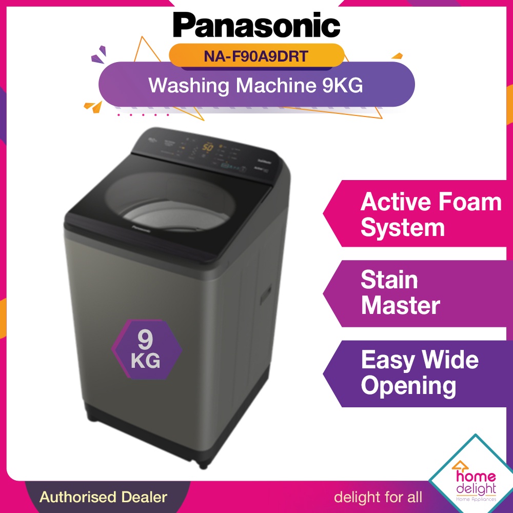 Panasonic Washing Machine 9KG [ NA-F90A4HRT NA-F90A9 ] | Shopee Malaysia