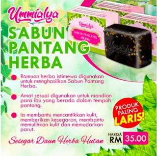 Ummialya Sabun Pantang Herba (100g) | Kempis perut , Kurang parut ...