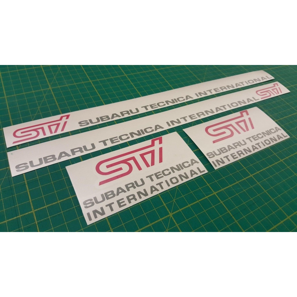 Subaru Impreza Classic GC8 STI WRX Door and Fog Cover Decals Stickers ...