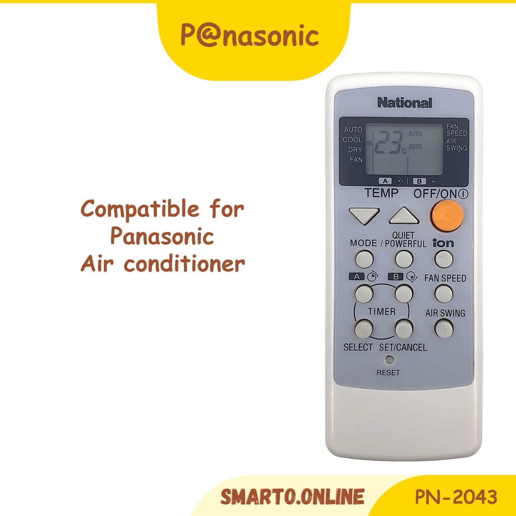 National P@nasonic Air Cond Replacement Remote Aircond Air Conditioner ...