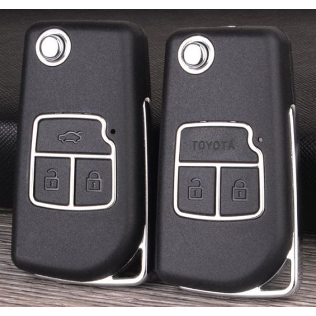 Toyota Car Key Case Modify Flip Key Foldable Keyblade (2 buttons/3 ...